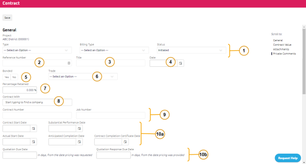 How do I add a new Contract in the project?