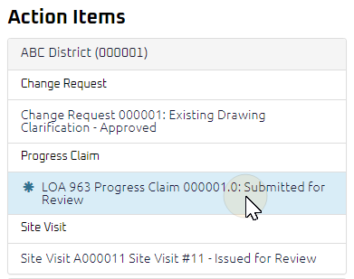 How do I review and issue a Progress Claim/Request for Payment?