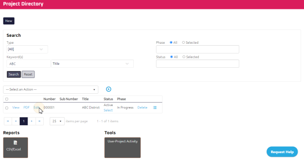 How do I edit the details of an existing project? | Onware Help Center